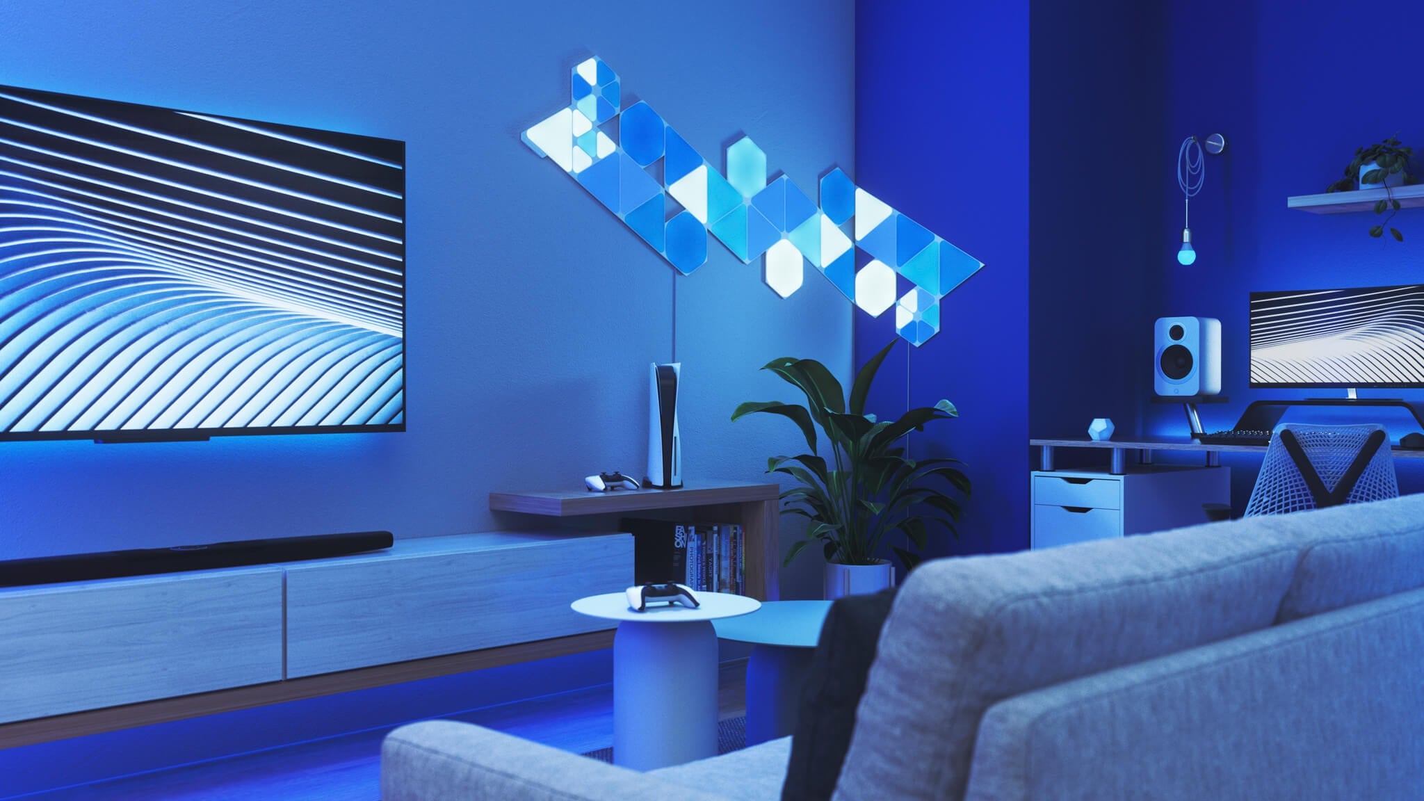 3 Creative Ways to Set Up Your Nanoleaf Light Panels with Flex Linkers ...