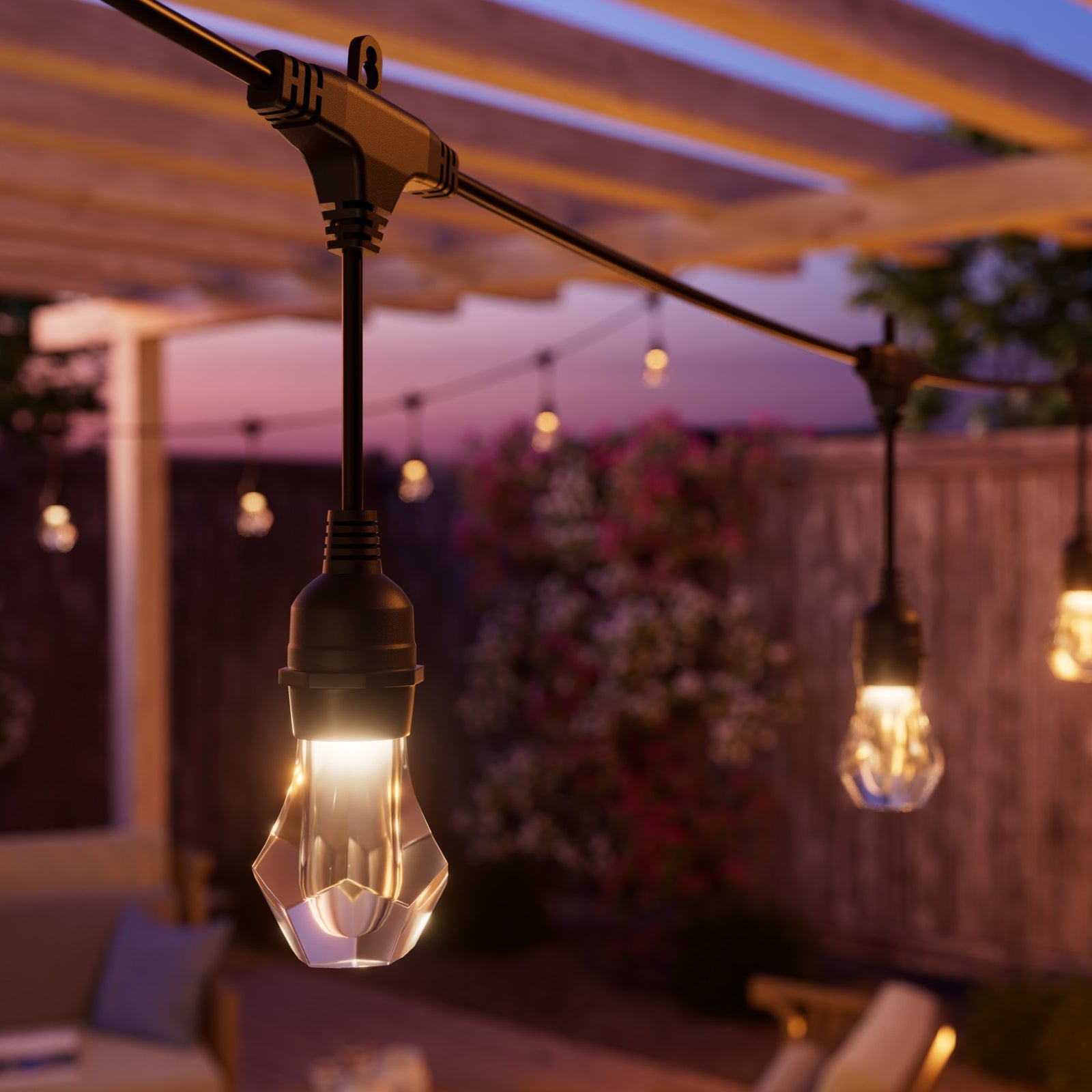 Nanoleaf Outdoor String Lights | Smart Matter RGB LED Kit (147ft ...
