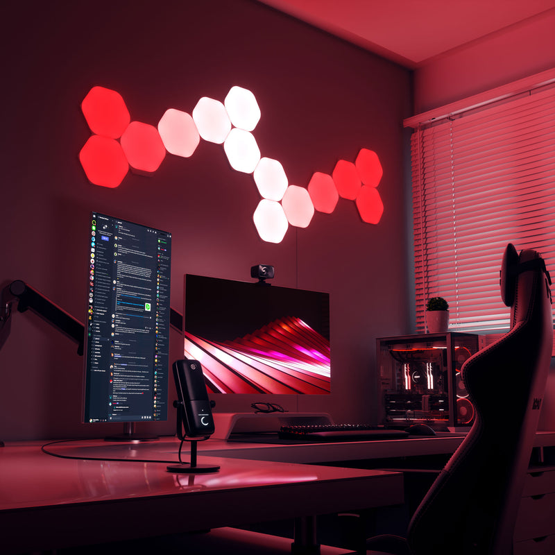 Nanoleaf Shapes Hexagons | Smart LED Light Panel Kit (13 Panels ...