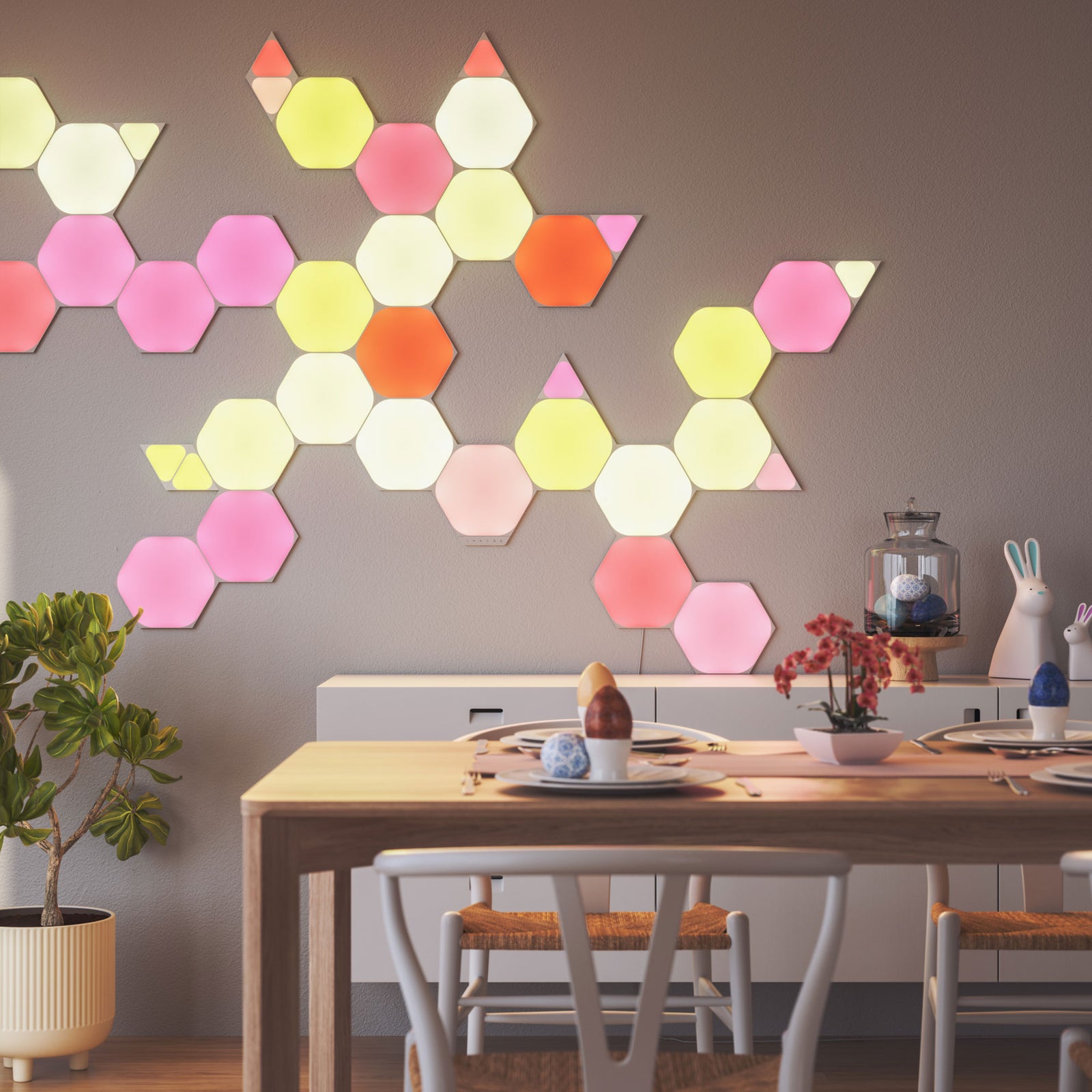 Nanoleaf Shapes Hexagons | Smart LED Light Panel Kit (16 Panels ...