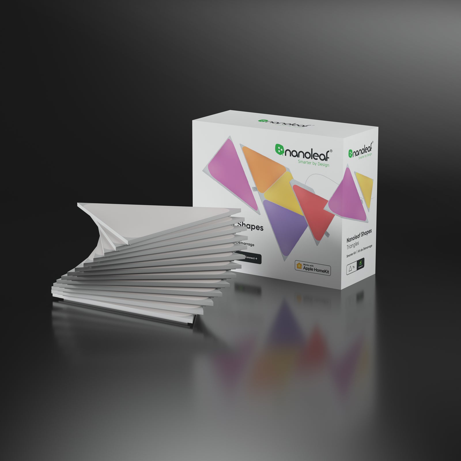 Nanoleaf Shapes Triangles | Smart LED Light Panel Kit (13 Panels ...
