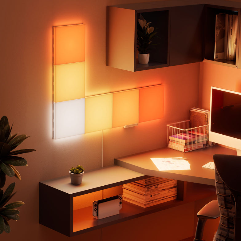 Nanoleaf Blocks Light Pegboard Panels | Smart LED Wall Light Kit ...